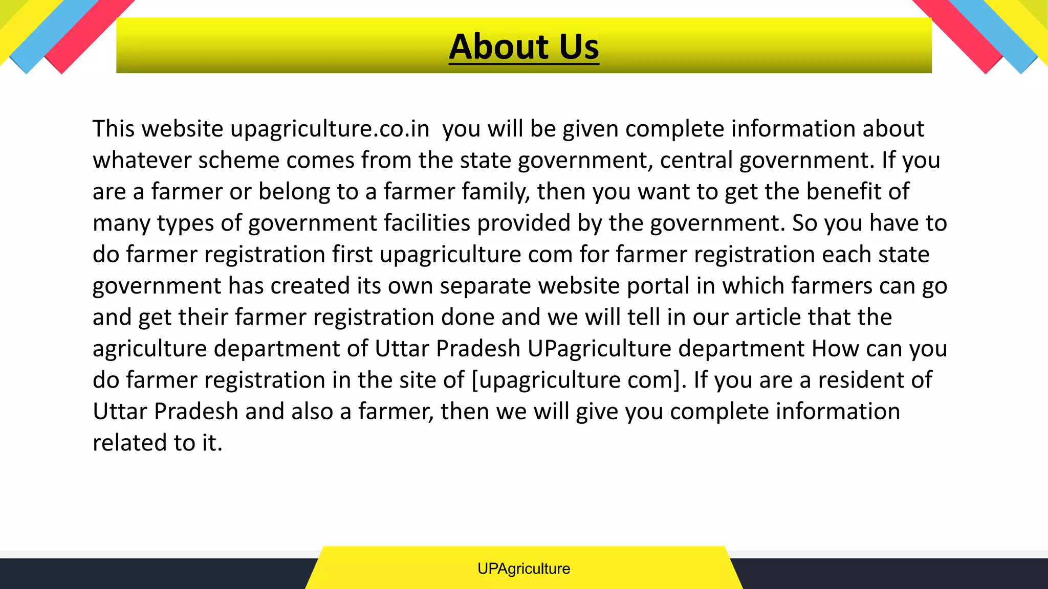 UP Agriculture Farmer Registration | PDF | Agriculture | Industries