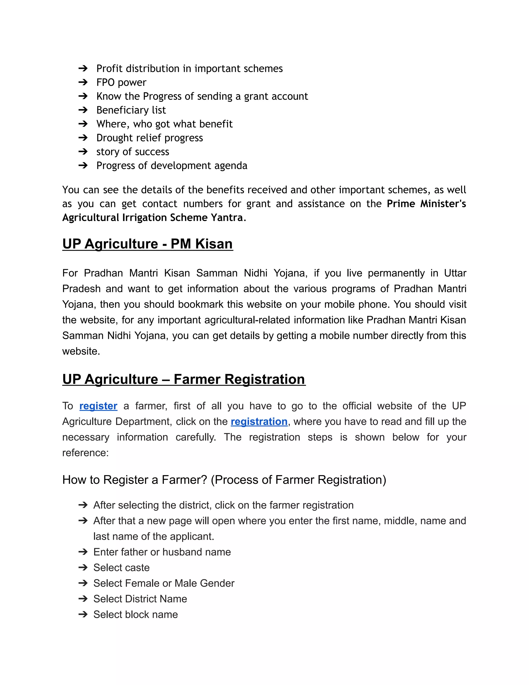 Up agriculture 2021 - Farmer Registration | PDF