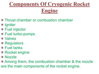 CRYOGENIC ROCKET ENGINE | PPTX