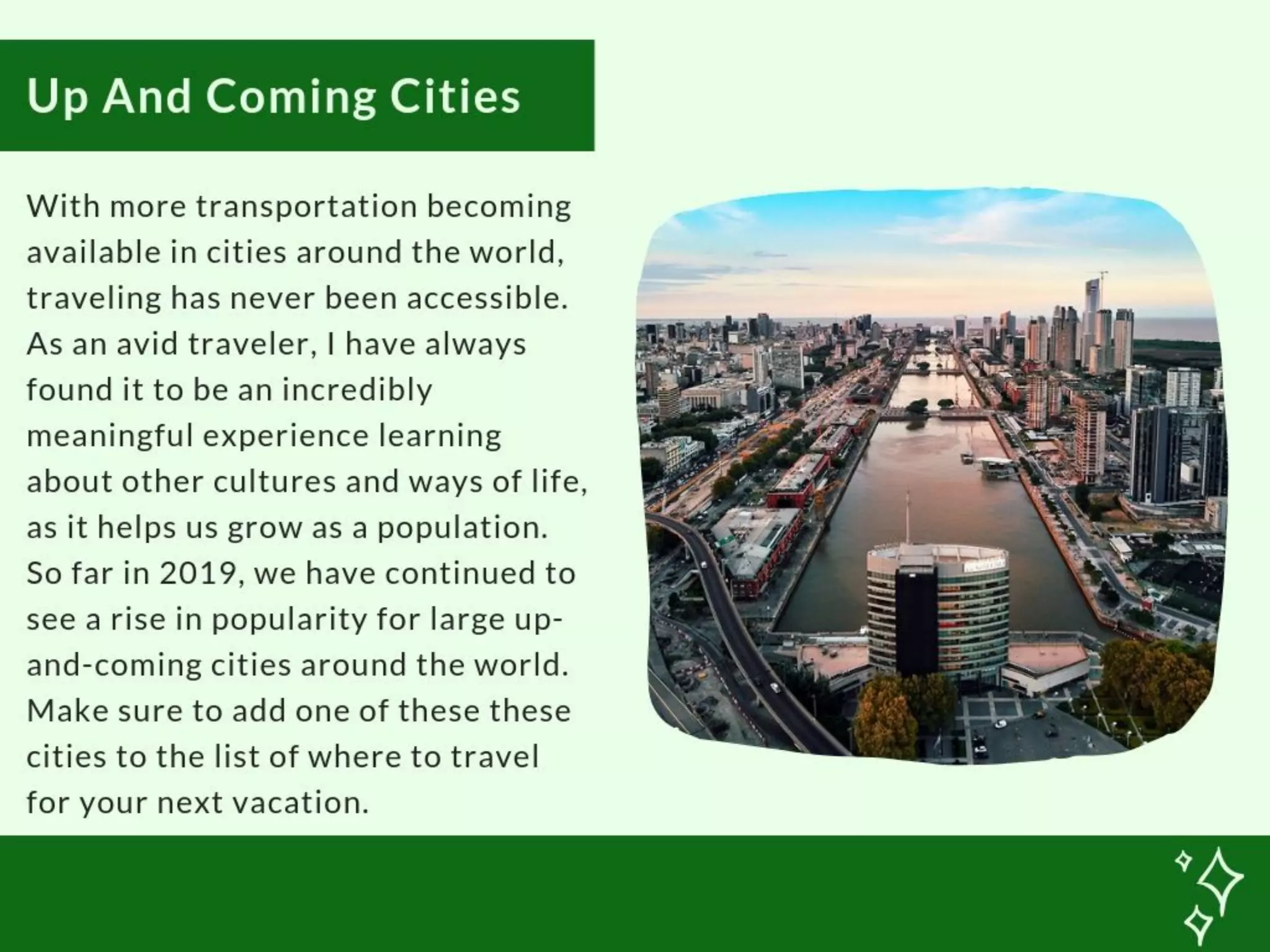 Up And Coming Cities Around The World | PDF