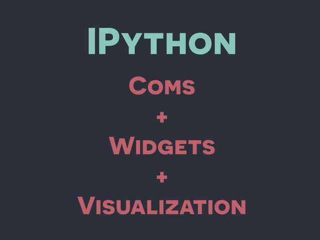 Up and Down the Python Data & Web Visualization Stack by Rob Story PyData SV 2014 | PDF