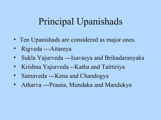 Vision and Approaches of Upanishads | PPT