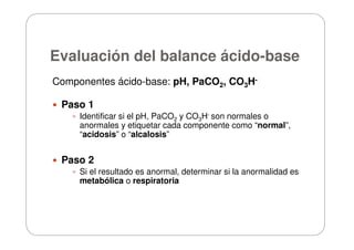 Alteraciones del equilibrio ácido-base | PDF