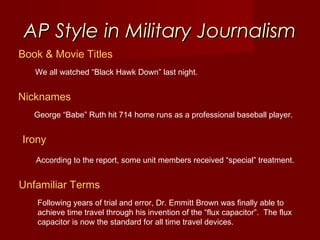 UPAR 2017 08 Associated Press Style | PPT