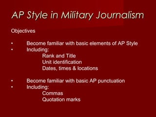UPAR 2017 08 Associated Press Style | PPT