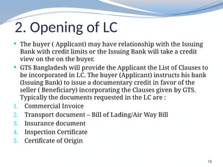 UPAS Financing an Overview of Letter of Credit | PPTX