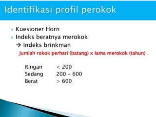 Upaya berhenti merokok | PPT