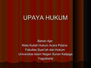 Upaya hukum | PPT