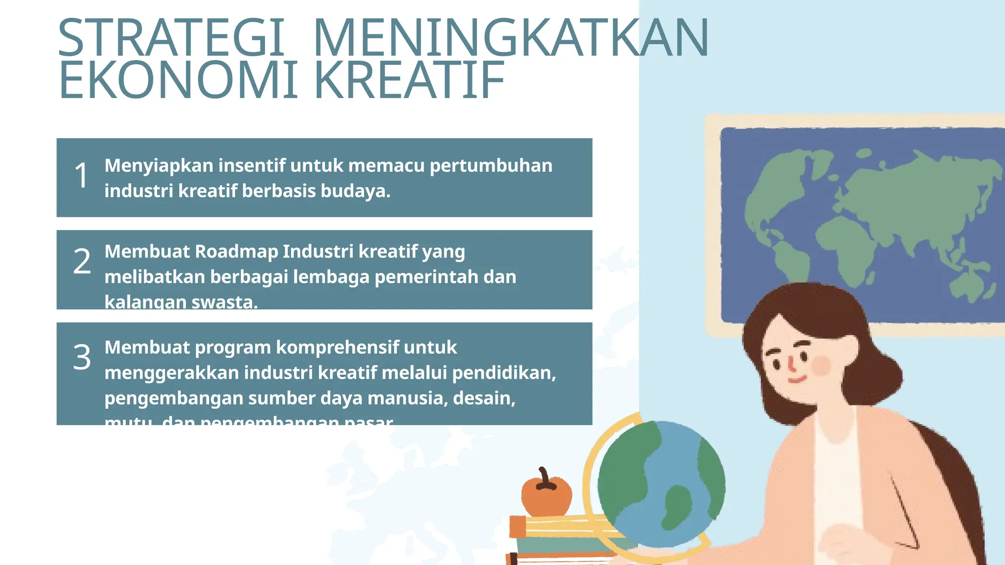Upaya Meningkatkan Ekonomi Kreatifuntuk kemajuan ekonomi indonesia dan dunia | PPTX
