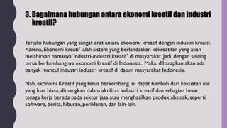 Upaya meningkatkan ekonomi kreatif - kelas 9 | PDF