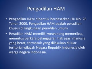 Upaya pemerintah menegakkan ham | PPTX