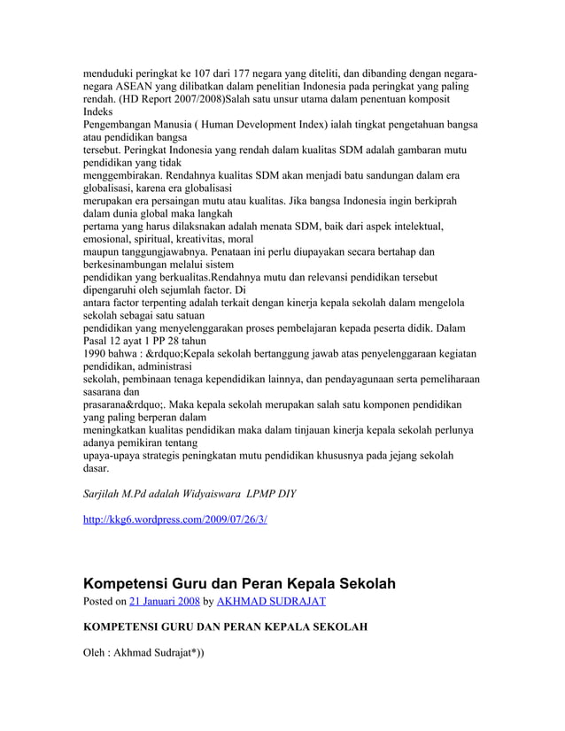 Upaya peningkatan mutu pendidikan di sekolah dasar negeri 013 | DOC