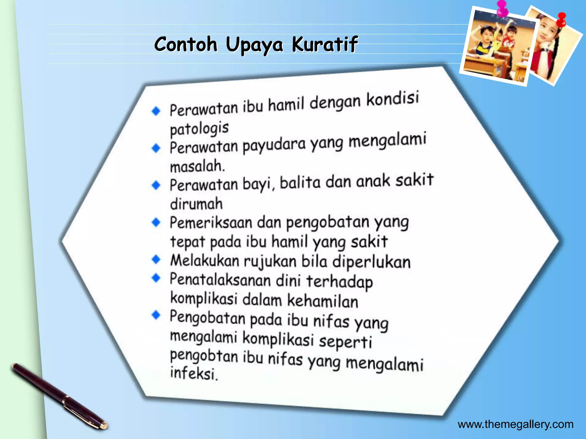 Upaya promkes dalam pelayanan kebidanan promotif, preventif | PPTX