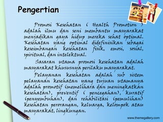 Upaya promkes dalam pelayanan kebidanan promotif, preventif | PPTX