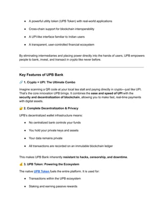 UPB Bank Pioneering the Future of Crypto UPI Banking in India.pdf