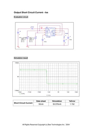 SPICE MODEL of uPC4558G2 in SPICE PARK | PDF