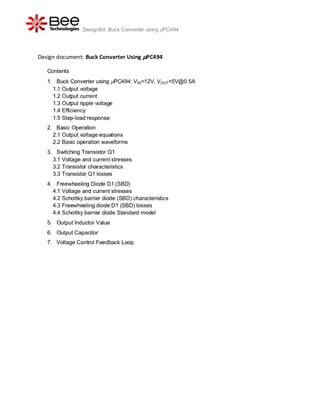デザインキット・マイクロコントローラ(upc494)による降圧回路のインデックス | PDF