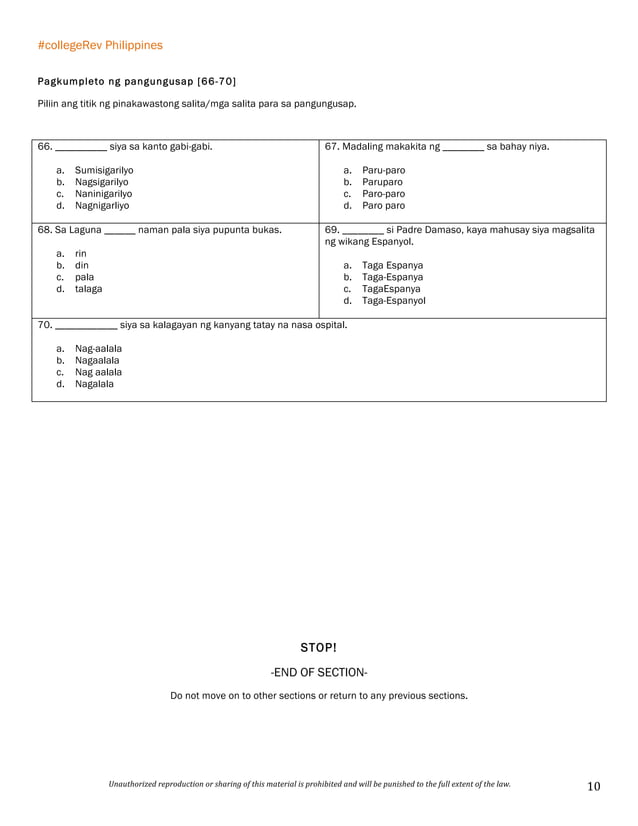 UPCAT-REVIEWER-INTRODUCTION.pdf college entrance exam | PDF