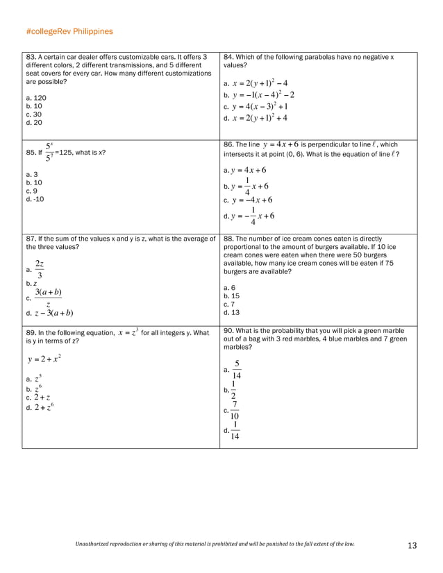 UPCAT-REVIEWER-INTRODUCTION.pdf college entrance exam | PDF