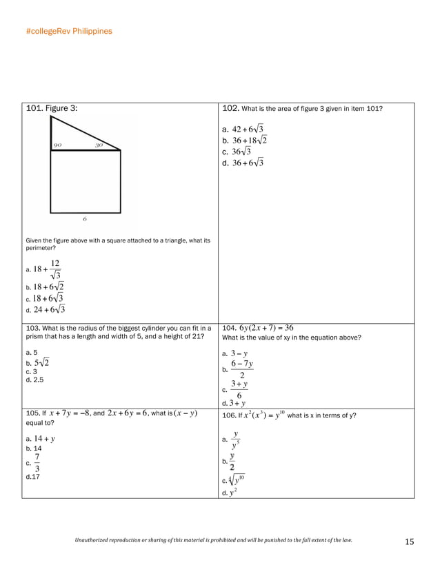 UPCAT-REVIEWER-INTRODUCTION.pdf college entrance exam | PDF