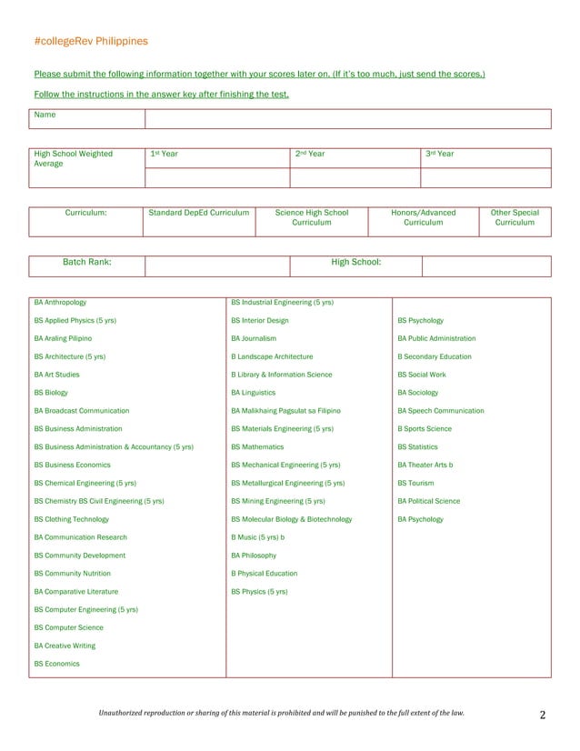 UPCAT-REVIEWER-INTRODUCTION.pdf college entrance exam | PDF