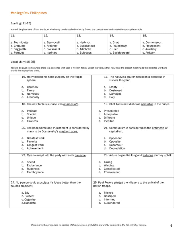UPCAT-REVIEWER-INTRODUCTION.pdf college entrance exam | PDF