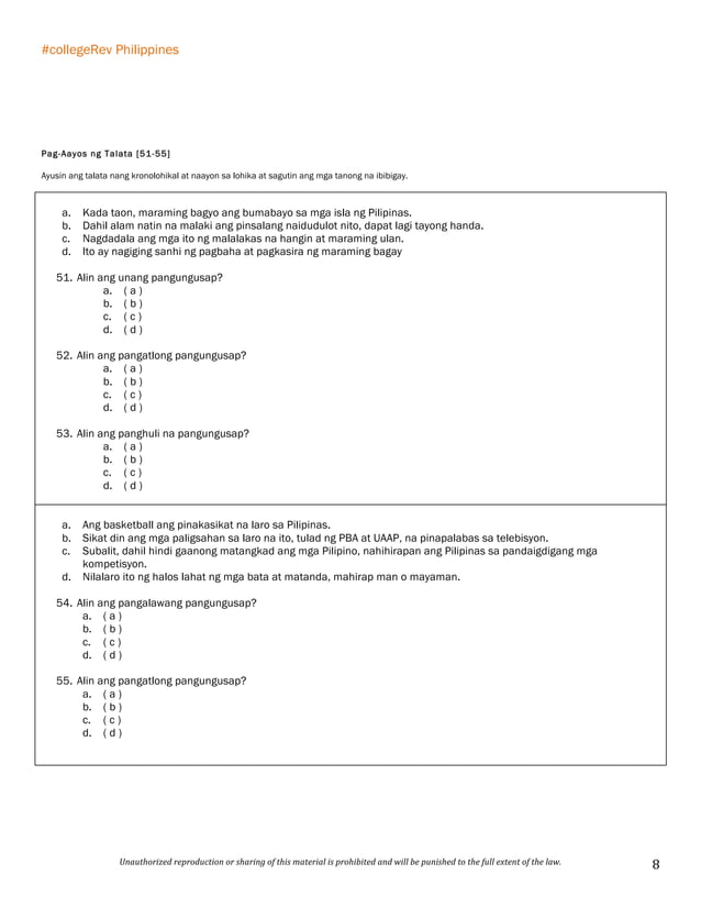 UPCAT-REVIEWER-INTRODUCTION.pdf college entrance exam | PDF