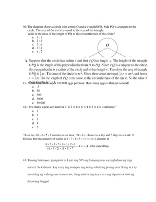 Upcat math 2014 solution | PDF