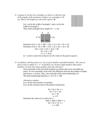 Upcat math 2014 solution | PDF