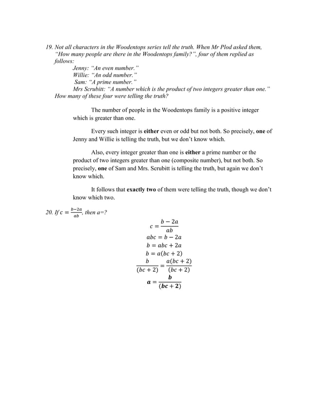 Upcat math 2014 solution | PDF