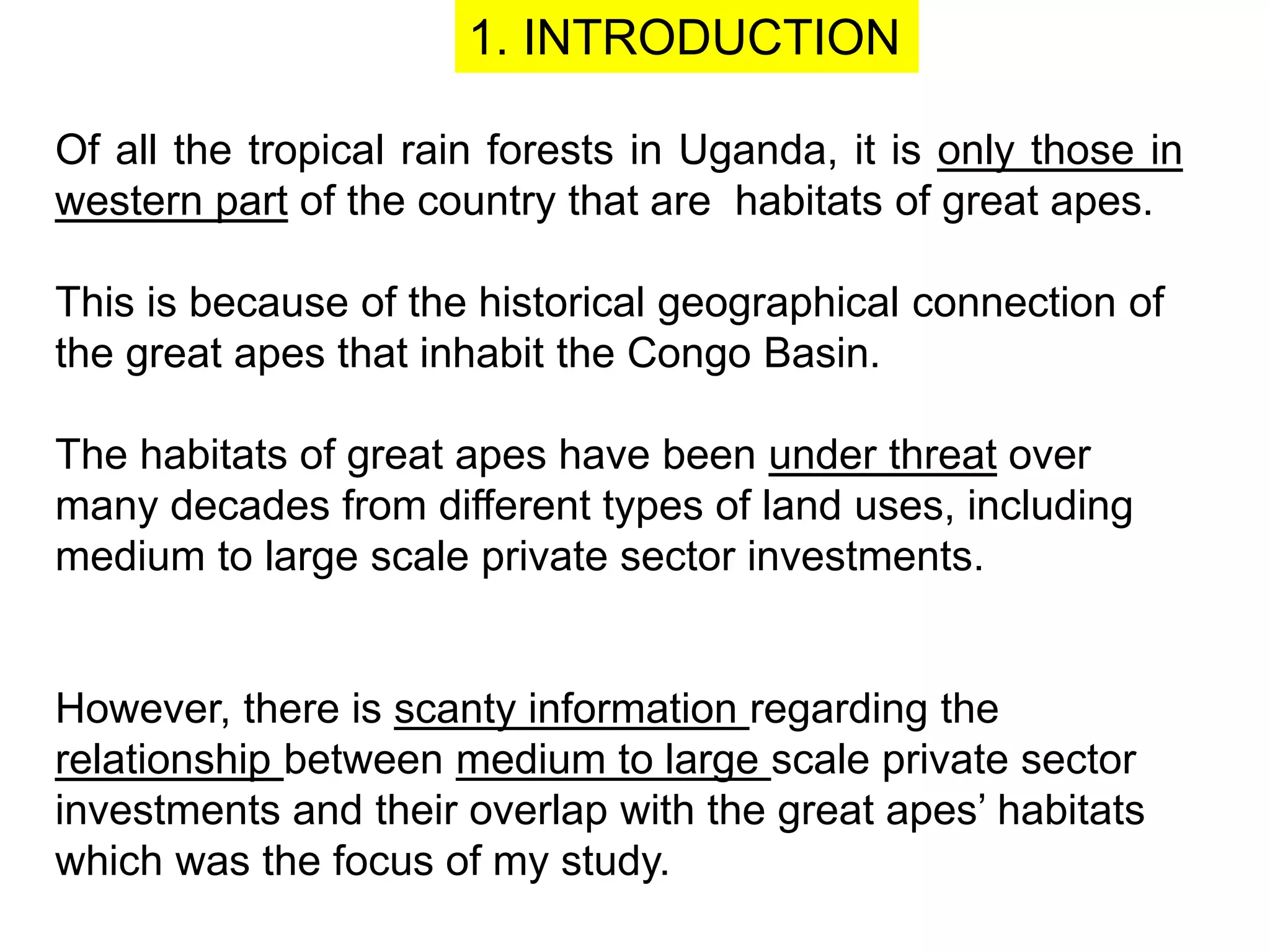 Mapping of Medium to Large Private Sector Investments and their Overlap ...