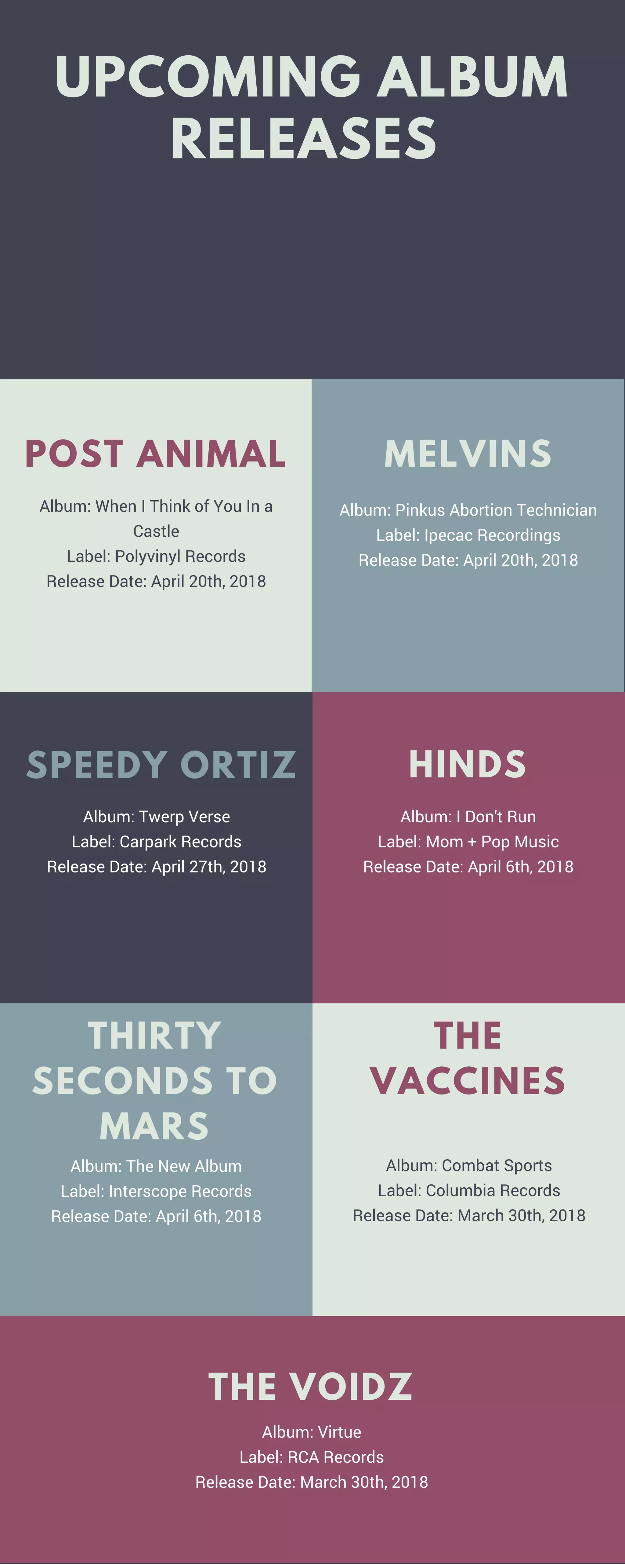Upcoming album releases | PDF
