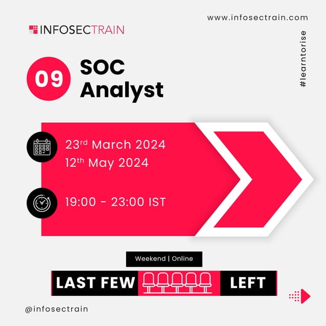 upcoming batches of InfosecTrain .pdf 01 | PDF