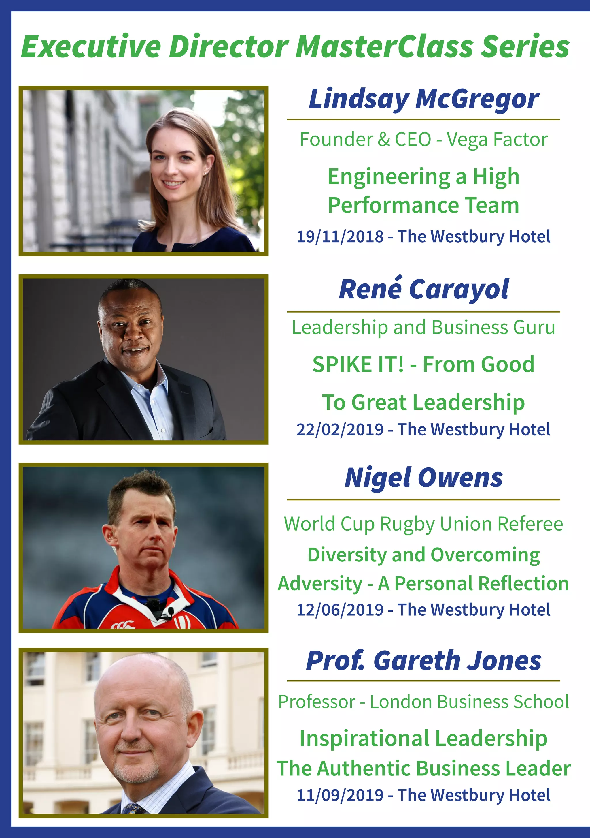 Upcoming CEO Supper Club & Masterclasses | PDF