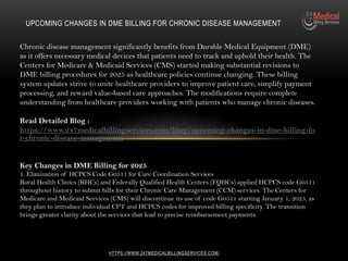 Upcoming Changes in DME Billing for Chronic Disease Management.pptx