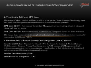 Upcoming Changes in DME Billing for Chronic Disease Management.pptx