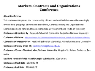 Upcoming conferences in 2020 | PPT