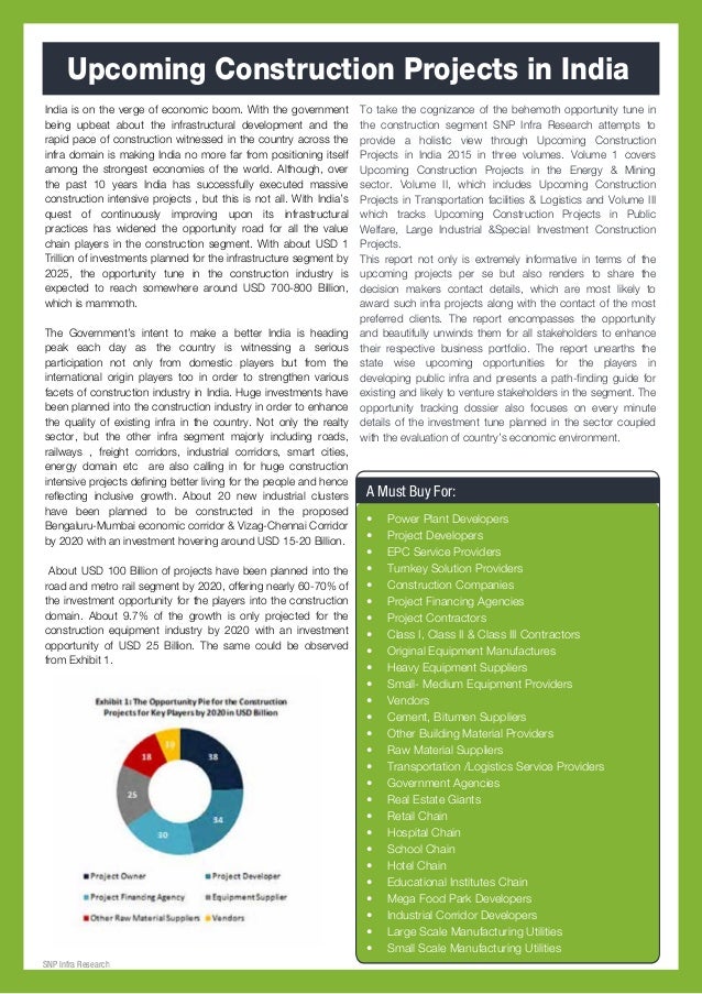 Upcoming construction projects