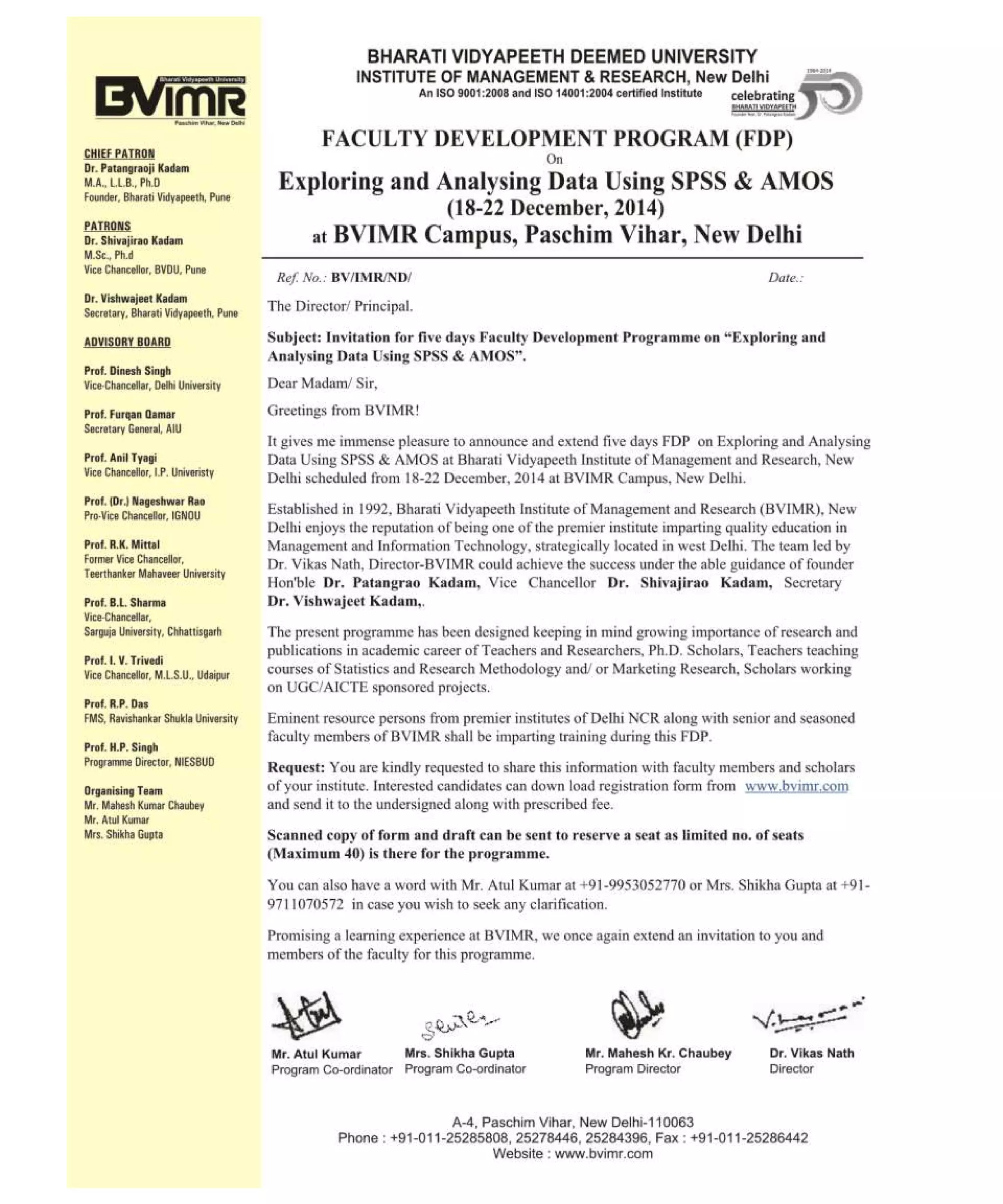 FDP ON SPSSUpcoming event | PDF