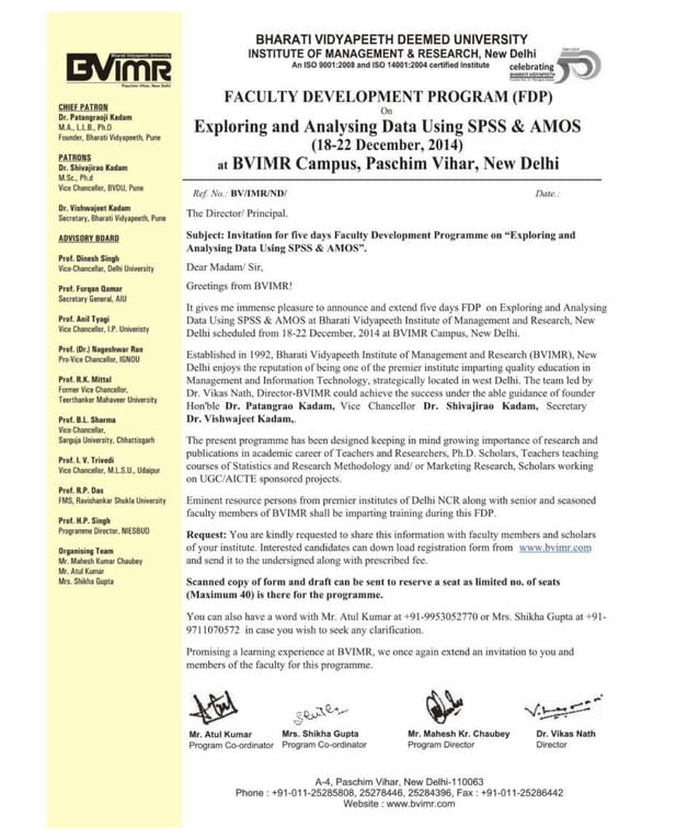 FDP ON SPSSUpcoming event | PDF