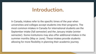 Upcoming Intakes in Canada 2024 for International Students.pdf