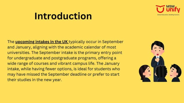 upcoming intakes uk for indian student:overview | PPT