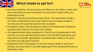 upcoming intakes uk for indian student:overview | PDF