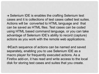 Upcoming new features of selenium in automation testing | PPTX