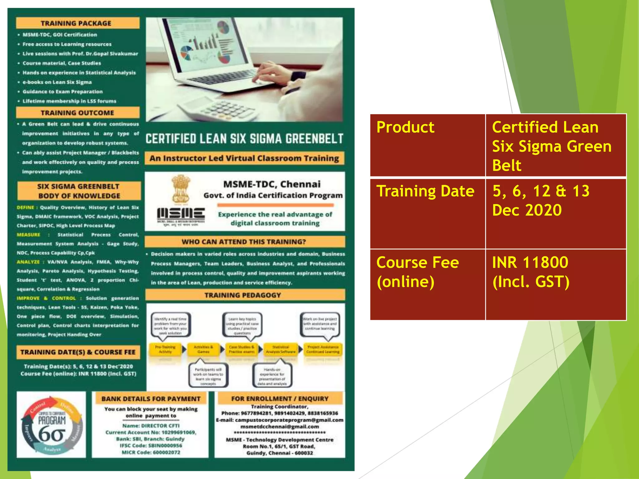 LEAN SIX SIGMA TRAINING AND CERTIFICATION | PPT