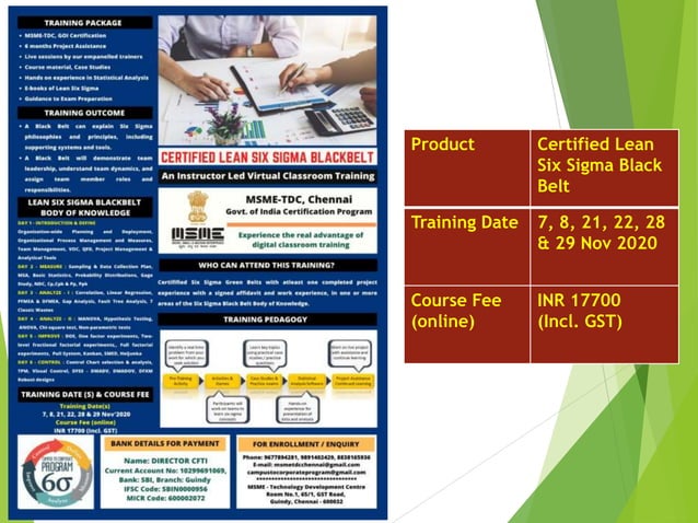 LEAN SIX SIGMA TRAINING AND CERTIFICATION | PPT