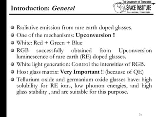 White Light Upconversion Emissions | PPT
