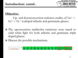 White Light Upconversion Emissions | PPT