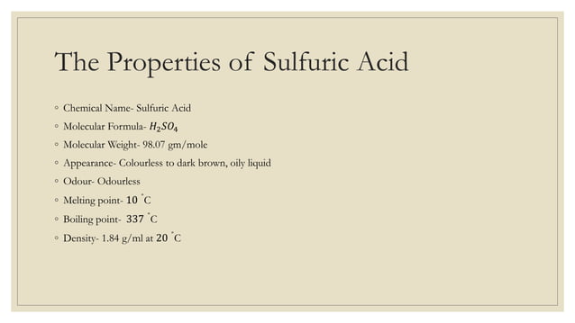 UPCT- sulfuric acid DCDA Method | PPTX | Chemistry | Science
