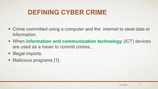 cyber crime | PPTX